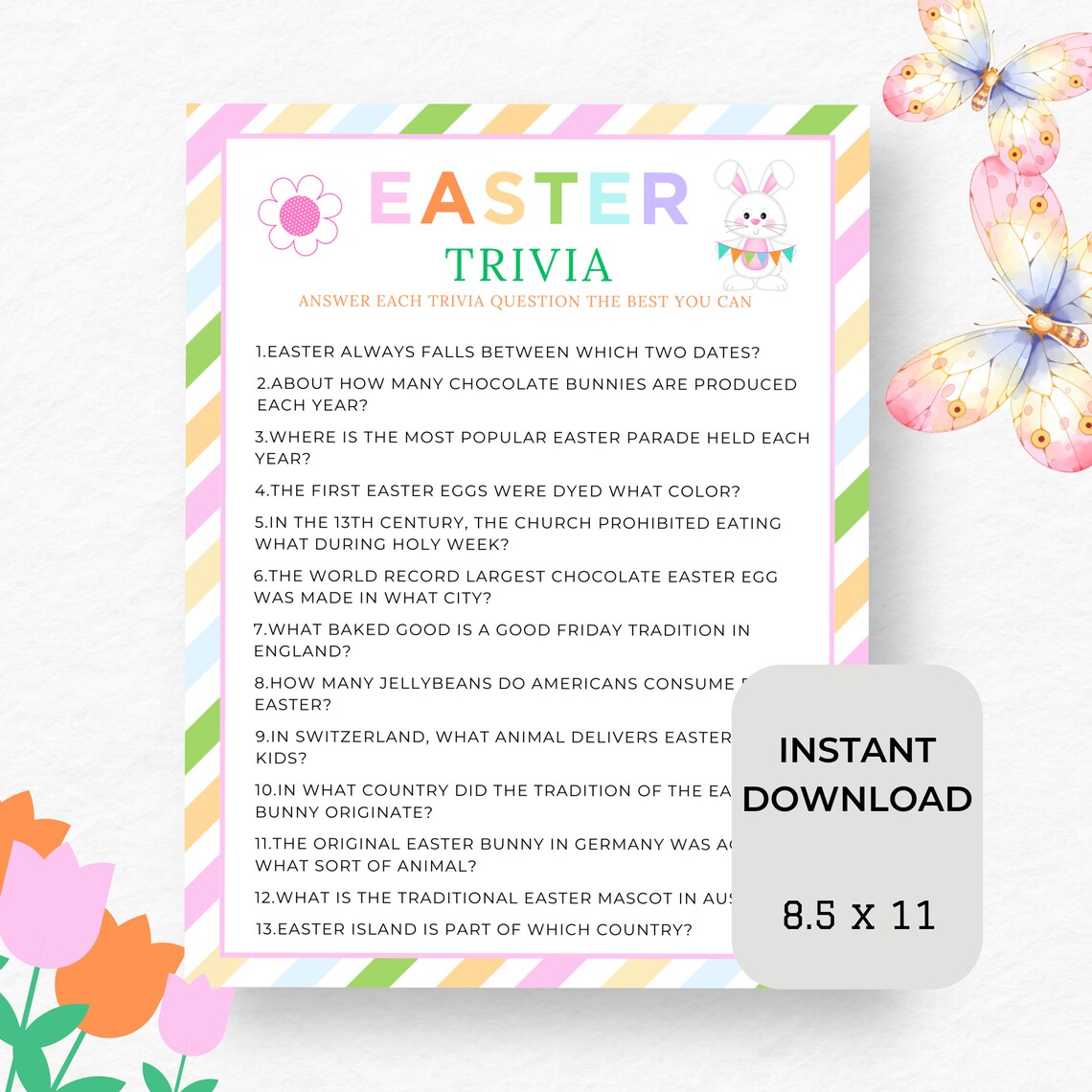 Easter Party Games, Game Printable, Printable Easter, Kids Easter Games ...