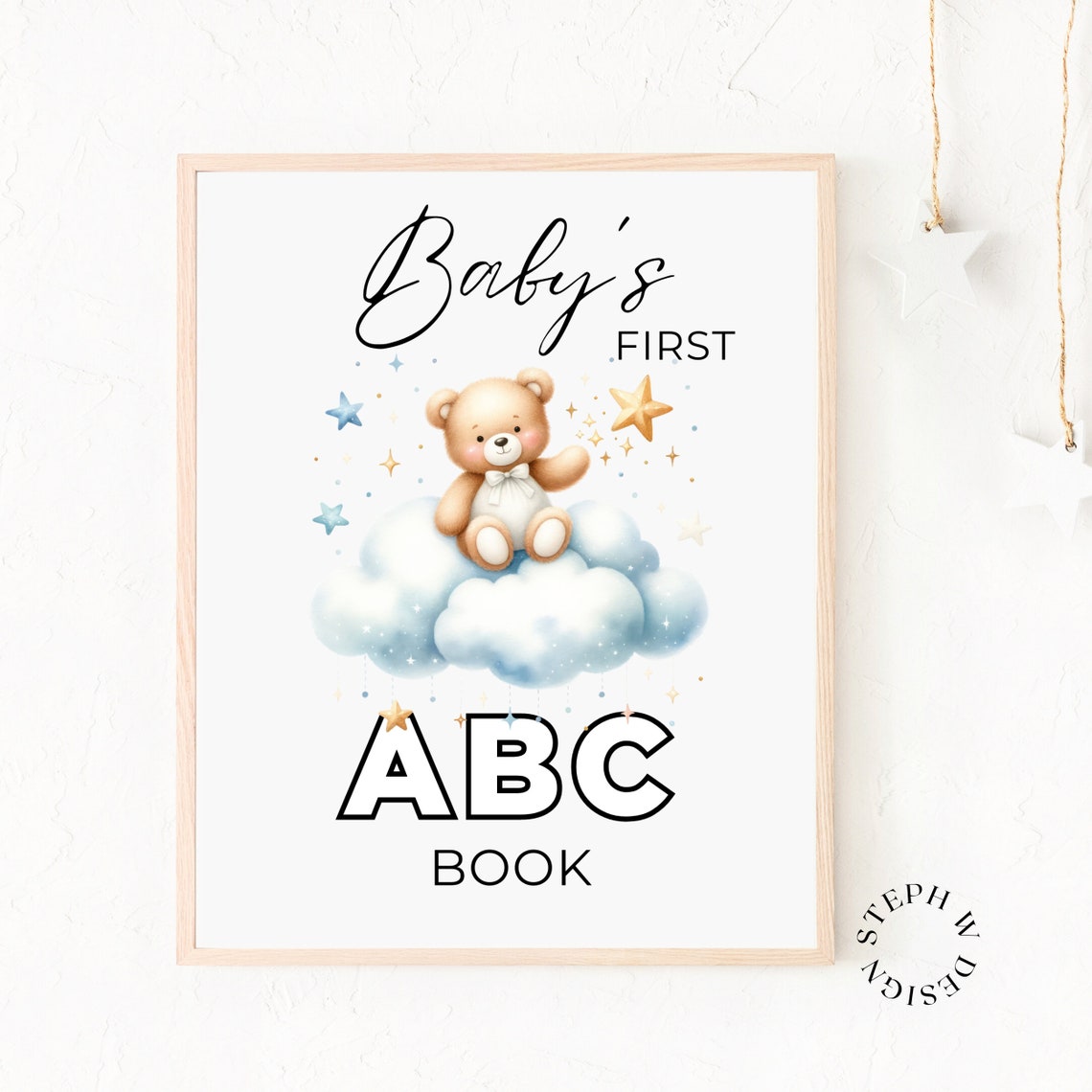 52 Pages Baby Shower Abc Book, Baby Shower Game,baby Alphabet Book ...