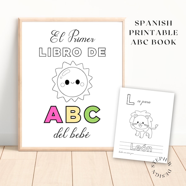 52 Pages Baby Shower Abc Book, Baby Shower Game,baby Alphabet Book ...