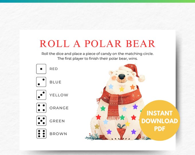 Roll A Christmas Story Game Printable, Roll A Christmas Story Dice Game ...