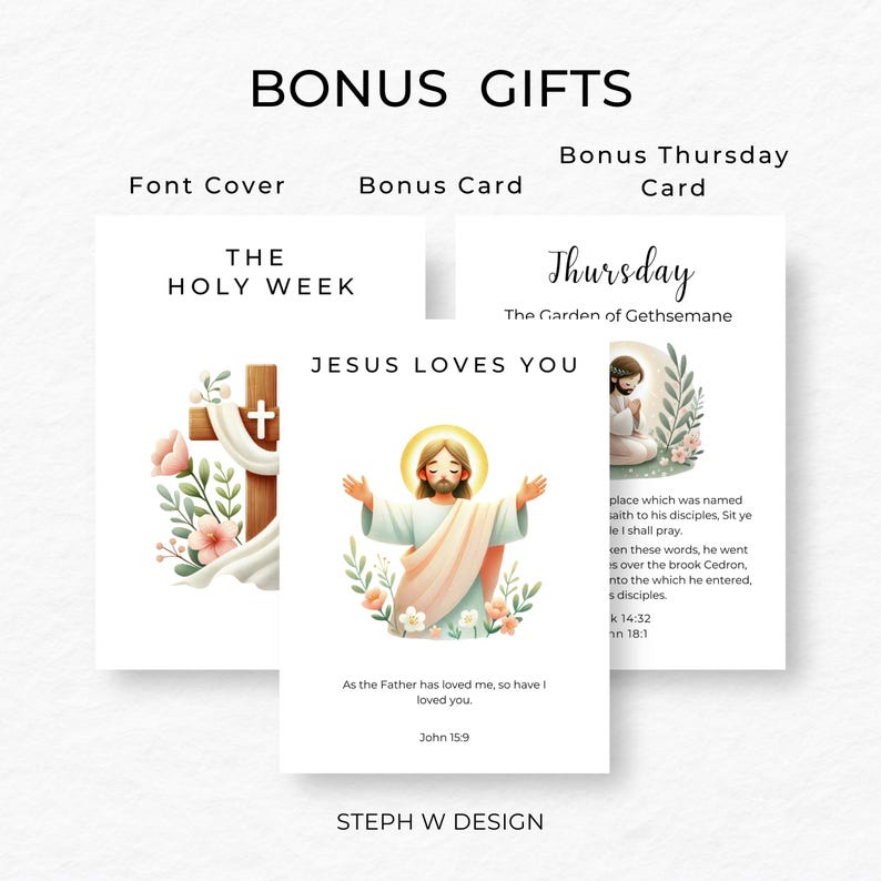 Easter Story Cards for Kids, Christian Easter Cards Pack, Advent ...