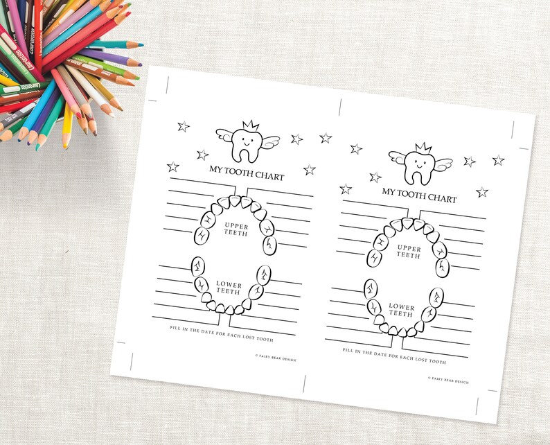 Tooth Fairy Receipt, Tooth Fairy Letter, Lost Tooth Chart, Tooth ...