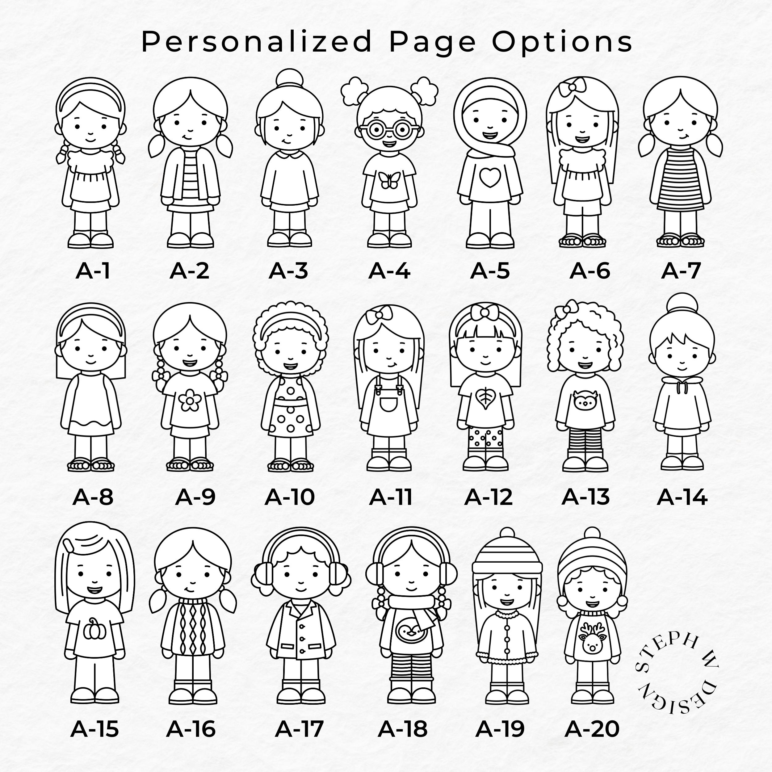 Add-on - Personalized ABC Coloring Sheet for Baby's First ABC Book - Etsy