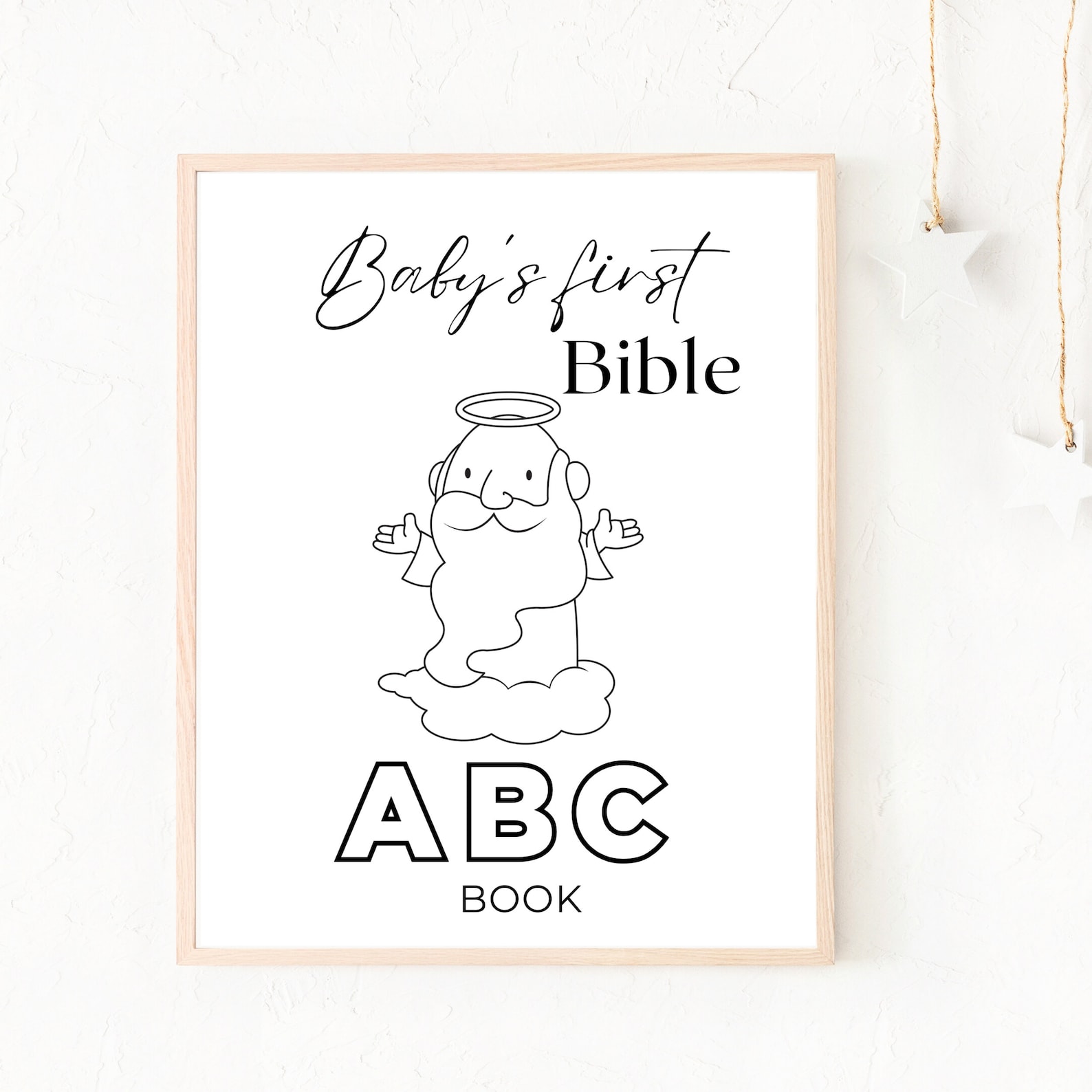 Baby's First Bible ABC Book, Baby Shower Bible Abc Book, Baby Shower ...