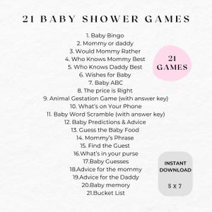 French Baby Shower Theme Game, Paris Baby Shower Bundle, Editable ...