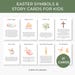 Easter Story Cards for Kids, Holy Week Study Cards, Easter Scripture ...