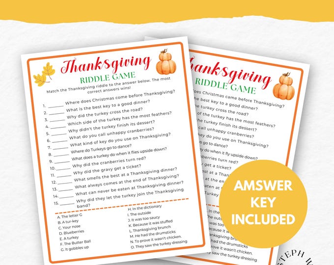 Thanksgiving Scavenger Hunt Riddles/clues With a Thank You Note to Your Child - Etsy Canada