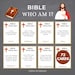 Bible Who Am I Game, Printable Bible Trivia for Kids, Fun Church ...
