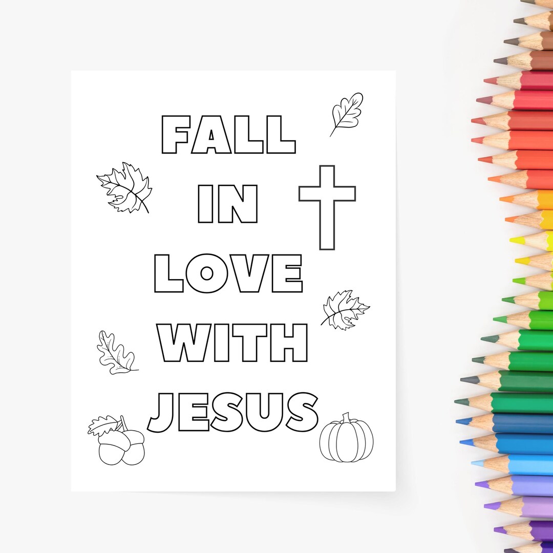 Sunday School Activities, Fall in Love With Jesus Coloring Page,church ...
