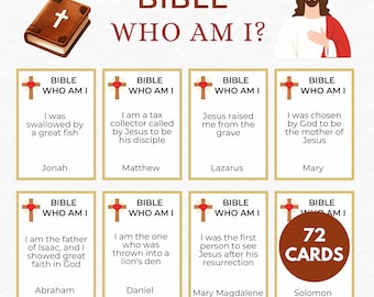 Bible Scavenger Hunt Game, Printable Bible Trivia for Kids, Fun Church ...