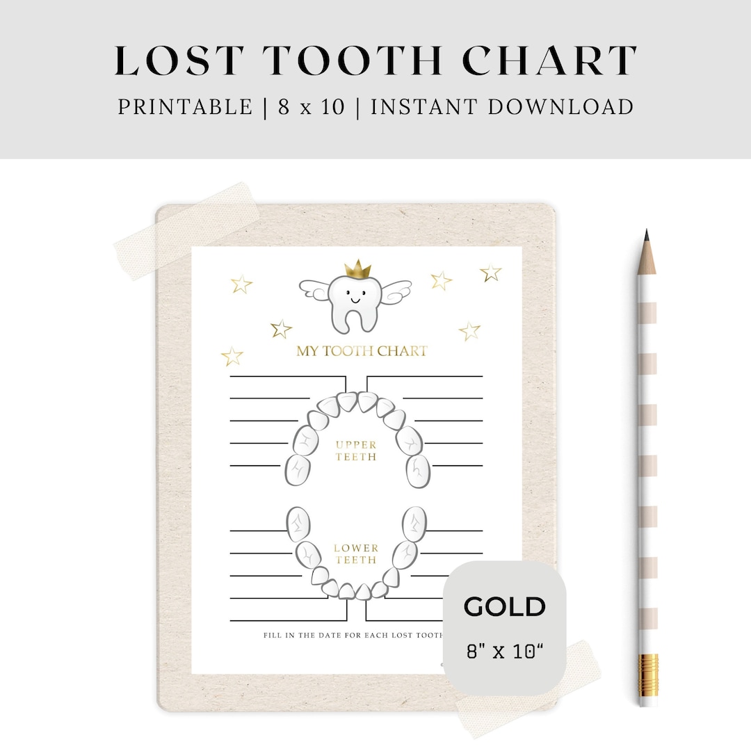 Tooth Fairy Receipt, Tooth Fairy Letter, Lost Tooth Chart, Tooth ...