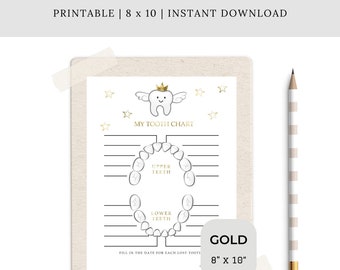 Tooth Fairy Receipt, Tooth Fairy Letter, Lost Tooth Chart, Tooth ...