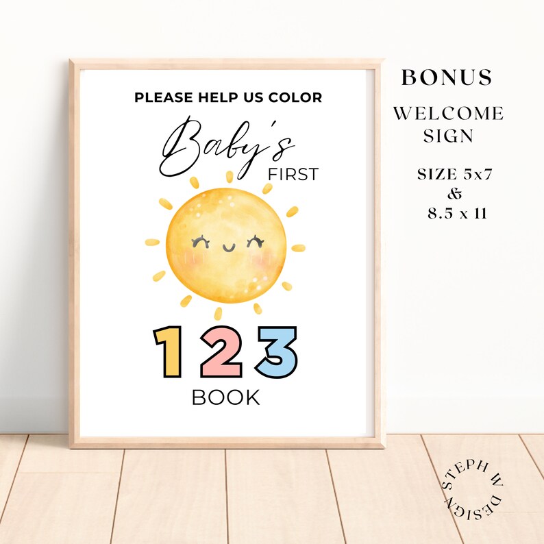 Numbers Coloring Pages | Diy Numbers Book | Instant Download | Baby's ...