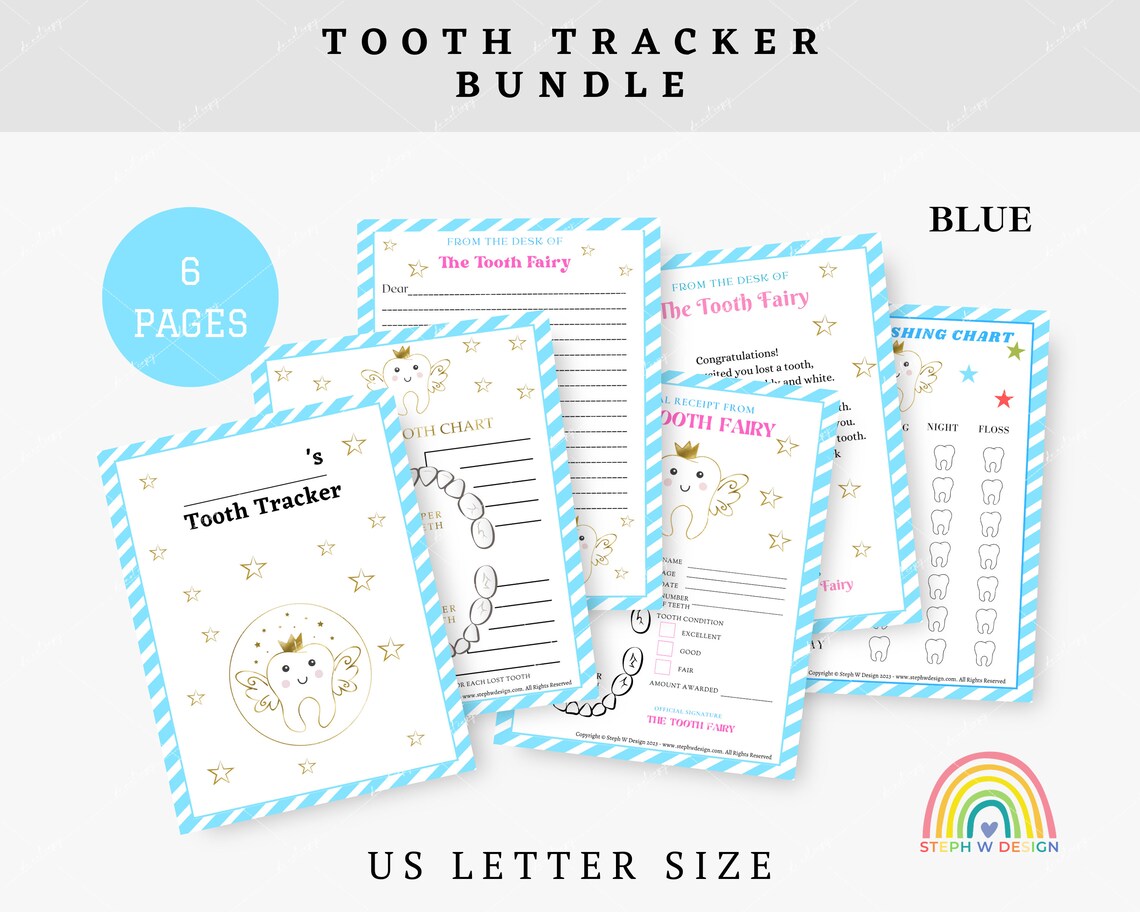 Tooth Fairy Receipt, Tooth Fairy Letter, Lost Tooth Chart, Tooth ...