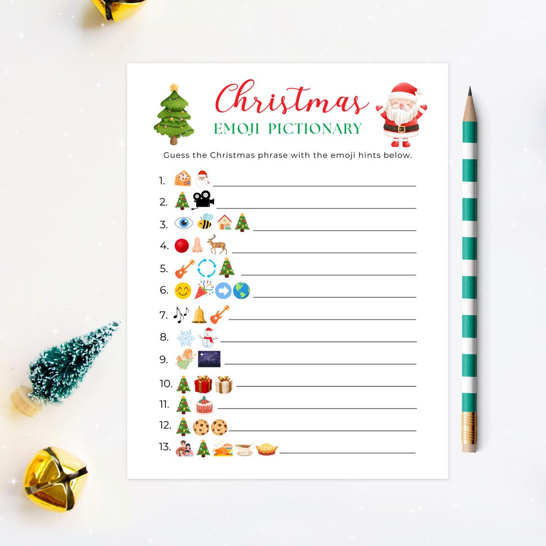 Christmas Emoji Pictionary | Kids & Adults | Christmas Songs ...