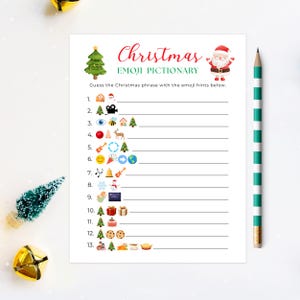 Christmas Emoji Pictionary | Kids & Adults | Christmas Songs ...