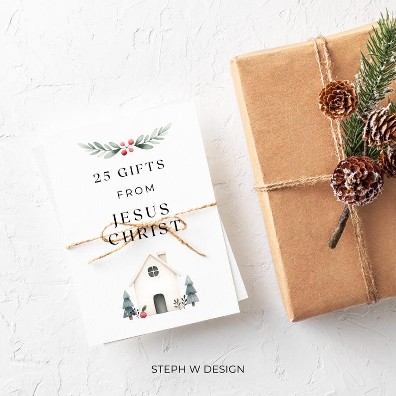 25 Gifts From Jesus Christ, Christmas Scripture Cards, Advent Scripture ...