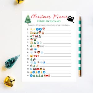 Christmas Movie Emoji Pictionary | Kids & Adults | Christmas Songs ...