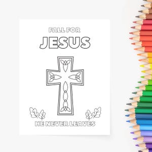 Sunday School Activities, Fall for Jesus Coloring Page, Church ...