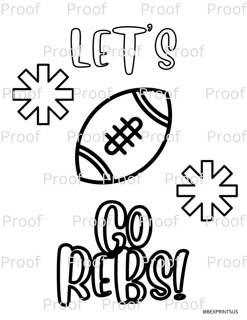 Ole Miss Rebels Printable Coloring Sheets - Etsy