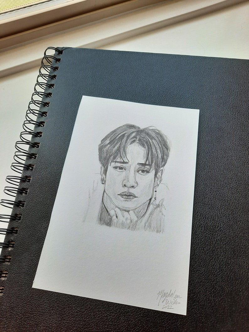 Stray Kids Bang Chan Original Drawing Handrawn - Etsy