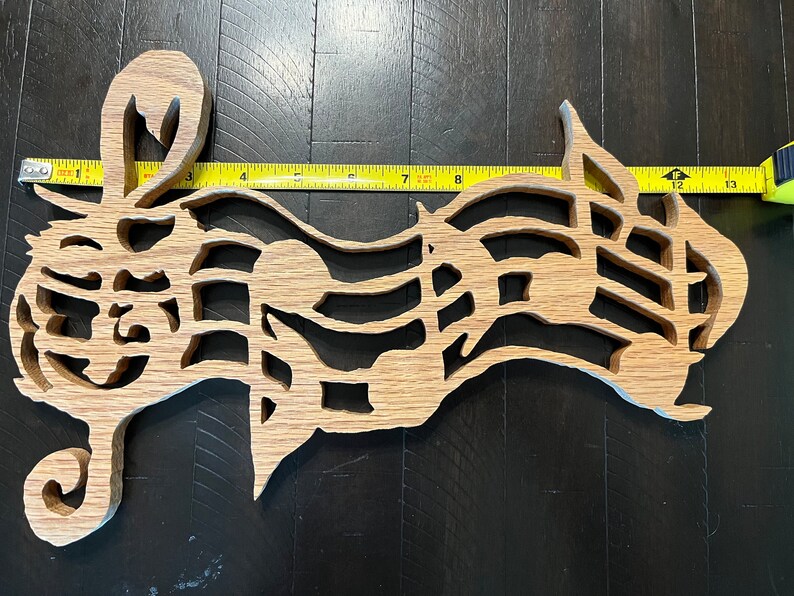 Wavy Wooden Music Staff - Etsy
