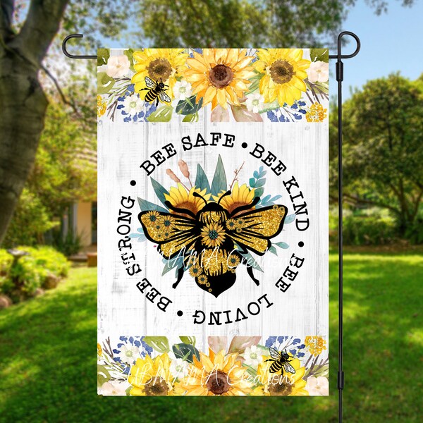 Bee Garden Flag - Etsy