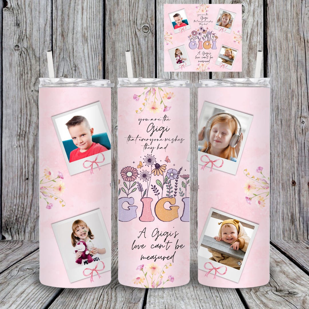 Customizable Tumbler Wrap Design, Add Your Own Phots, Gigi Tumbler Wrap ...
