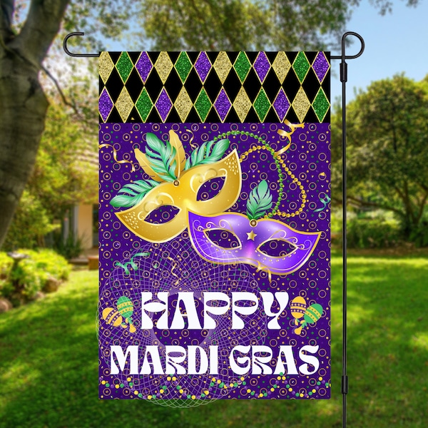 Mardi Gras Flags - Etsy