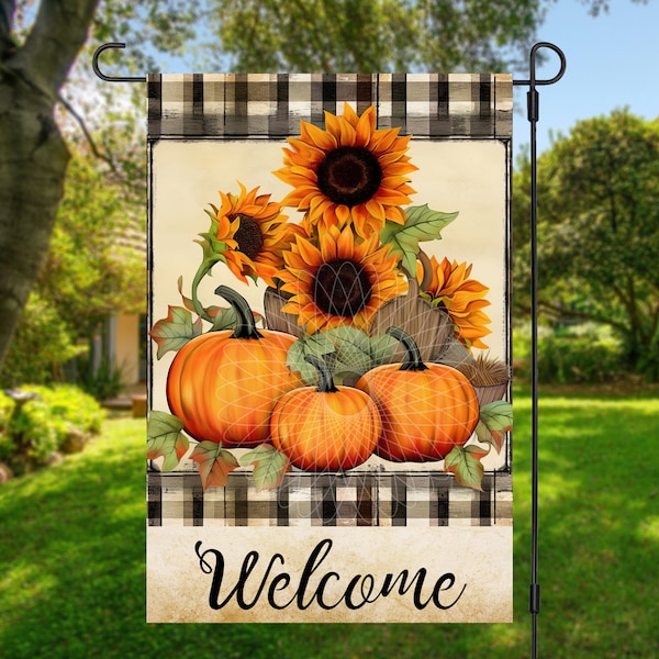 Fall Garden Flag - Etsy