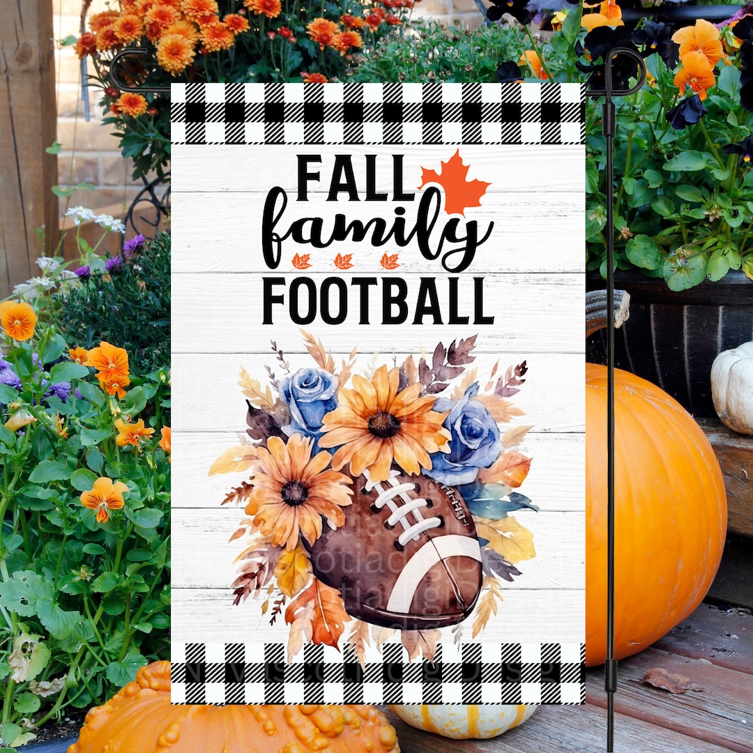 12x18 Garden Flag Sublimation Design, Welcome Flag, Fall, Family ...