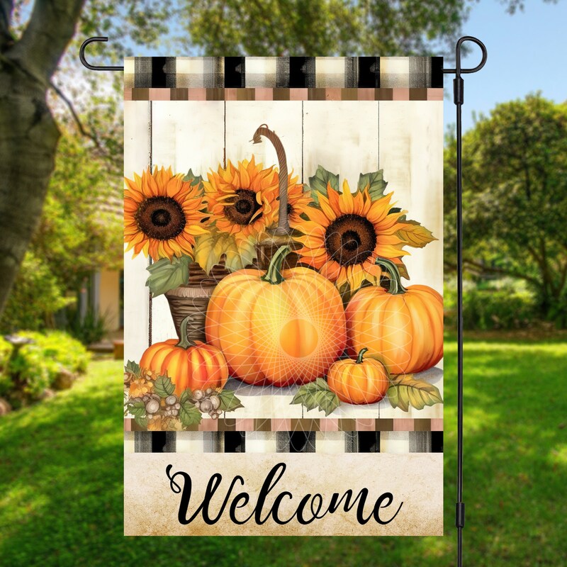 Fall Garden Flag - Etsy