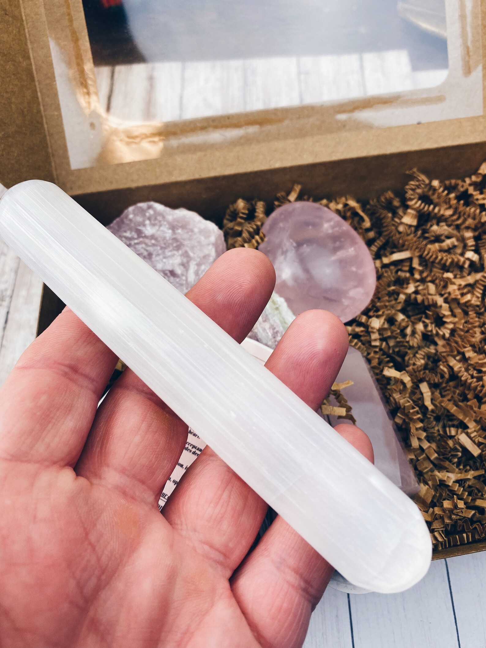 Large Self Love Gift Box Love Gift Box Rose Quartz Gift Box for Crystal ...