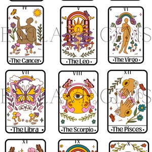 Libra Zodiac Sticker Zodiac Libra Sticker Zodiac Sticker Set Libra Gift ...