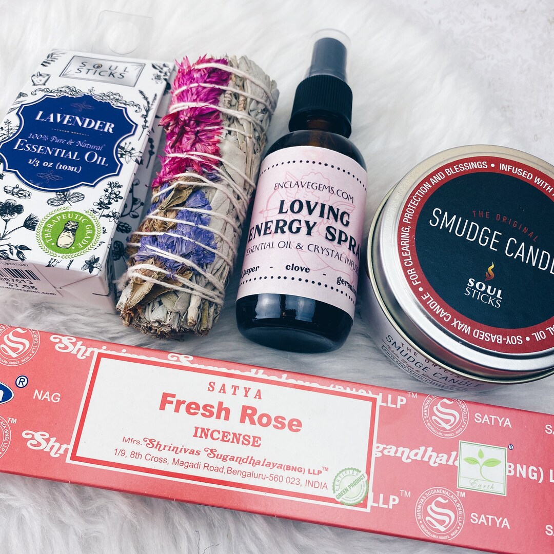 3 Pc Relaxation Gift Set Floral Scented Gift Box Self Care Kit ...