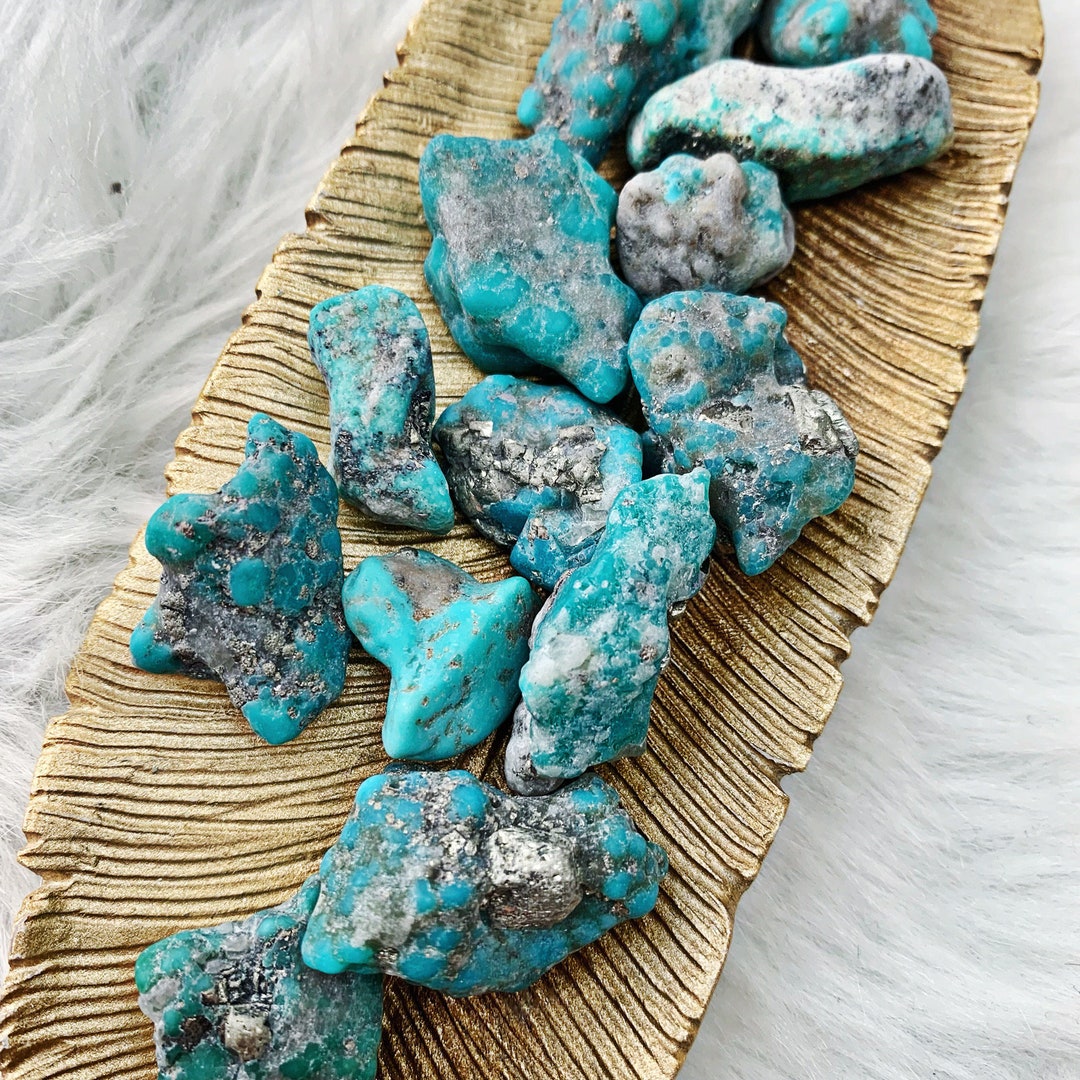 Raw Turquoise Morenci Arizona Turquoise Raw Crystal Green Turquoise ...