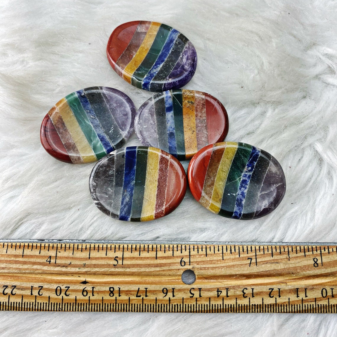 Chakra Worry Stone Palm Stone Crystal Healing Metaphysical Tools ...