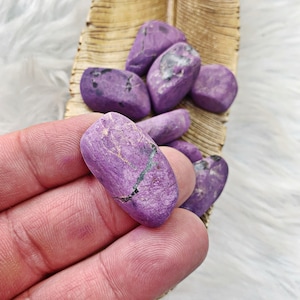 Purpurite Tumbled Stone Purple Crystal Purpurite Tumblestone Purple ...
