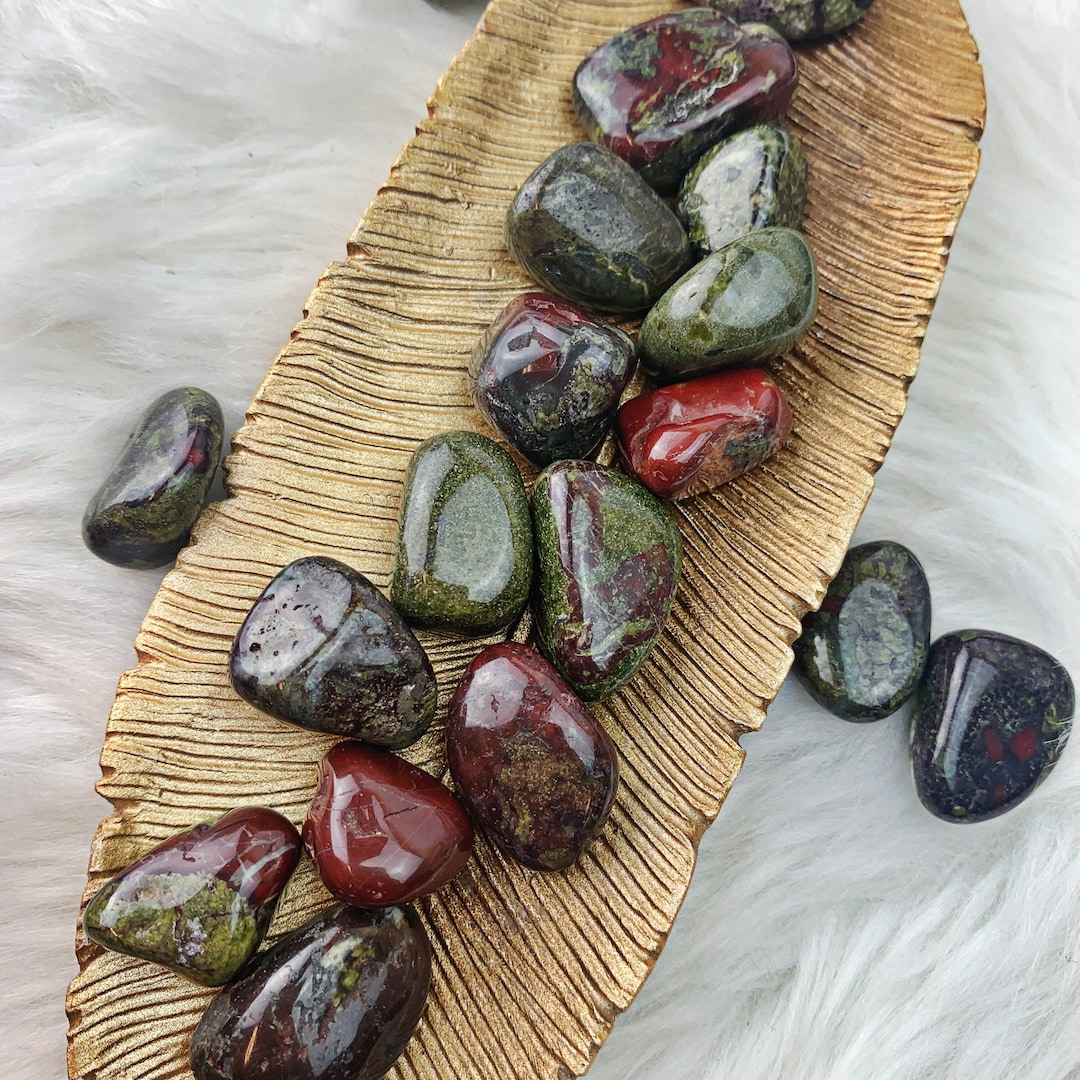 Dragon Blood Jasper Tumbled Stones Jasper Dragon Blood Crystal Tumble ...