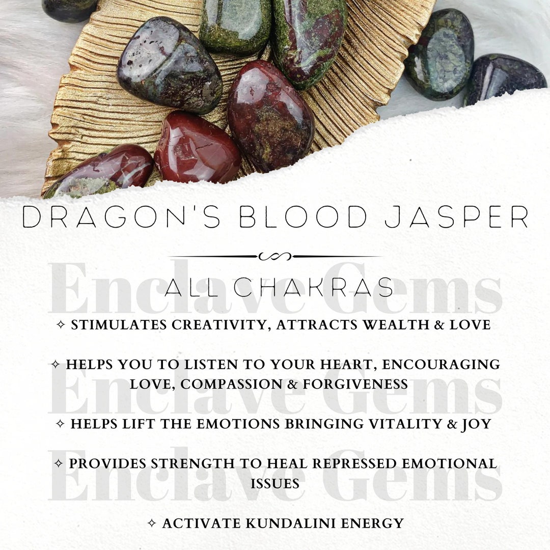 Dragons Blood Jasper Meaning Printable Crystal Information Card Crystal ...