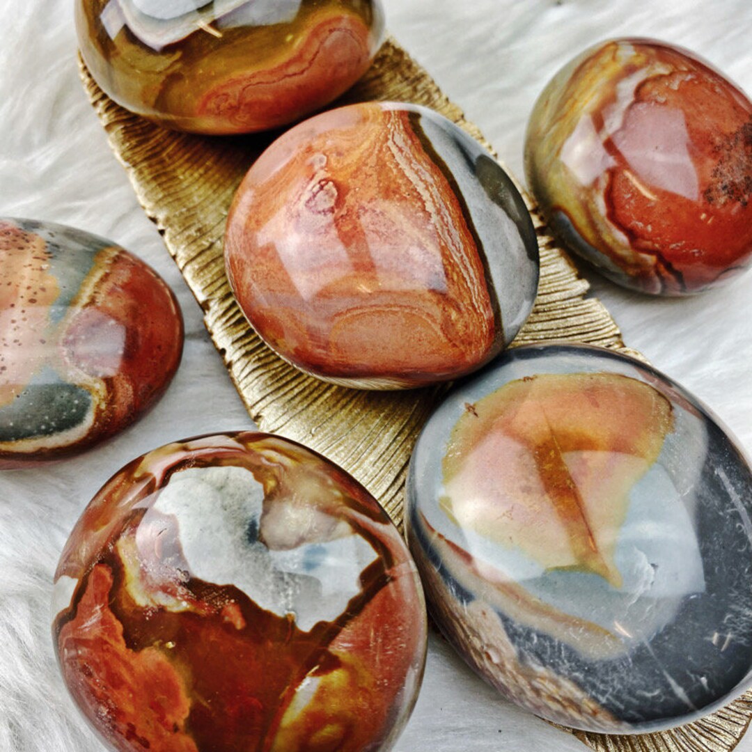 Polychrome Jasper Palm Stone Jasper Polychrome Crystal Jasper ...