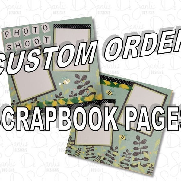 Custom Scrapbook - Etsy