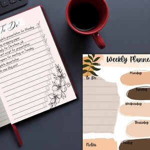 Pink Chic Instant Download Printable to Do List - Etsy