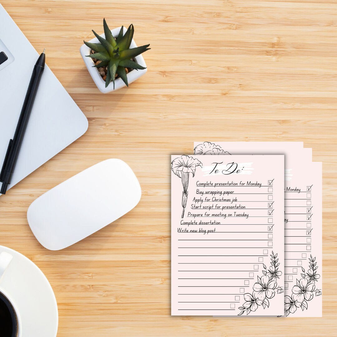 Pink Chic Instant Download Printable to Do List - Etsy
