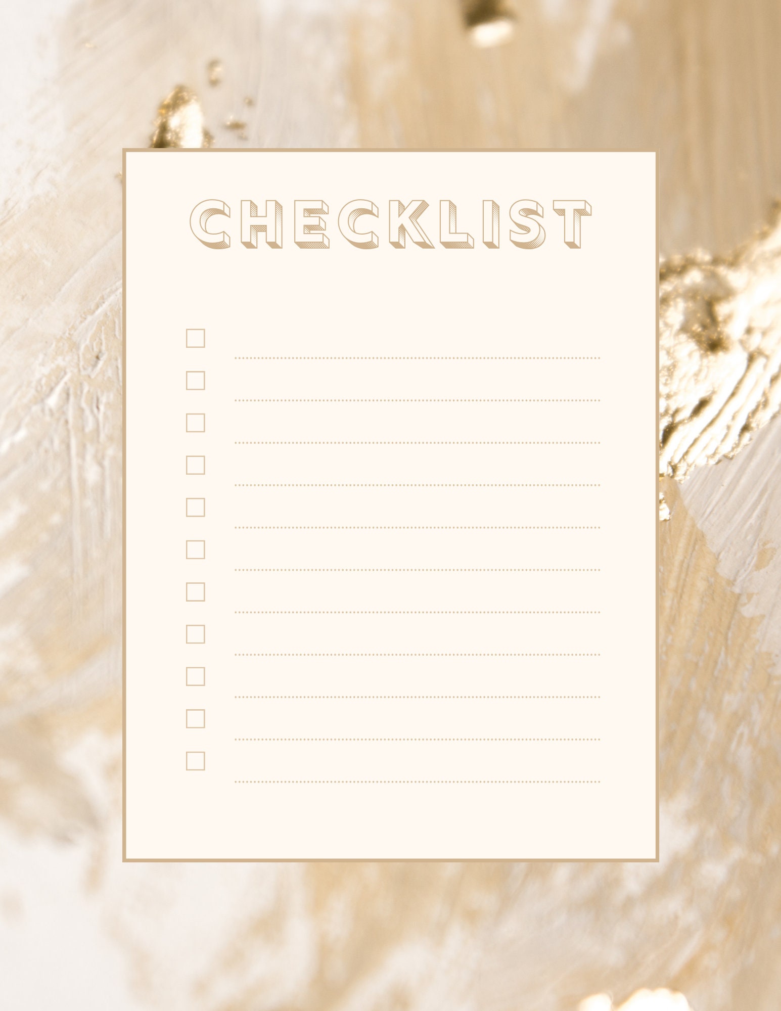 Checklist Set of 4 - Etsy