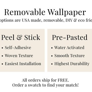 Striped Wallpaper | Boho Coastal Farmhouse | Renter Friendly Removable ...