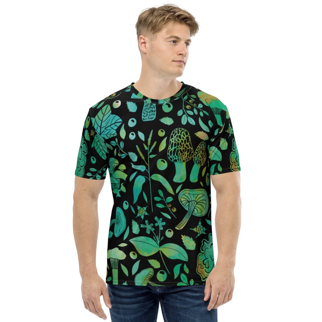 Foraging Fungi All-over Pattern Shirt Nature Lover Gift for Men Hiking ...