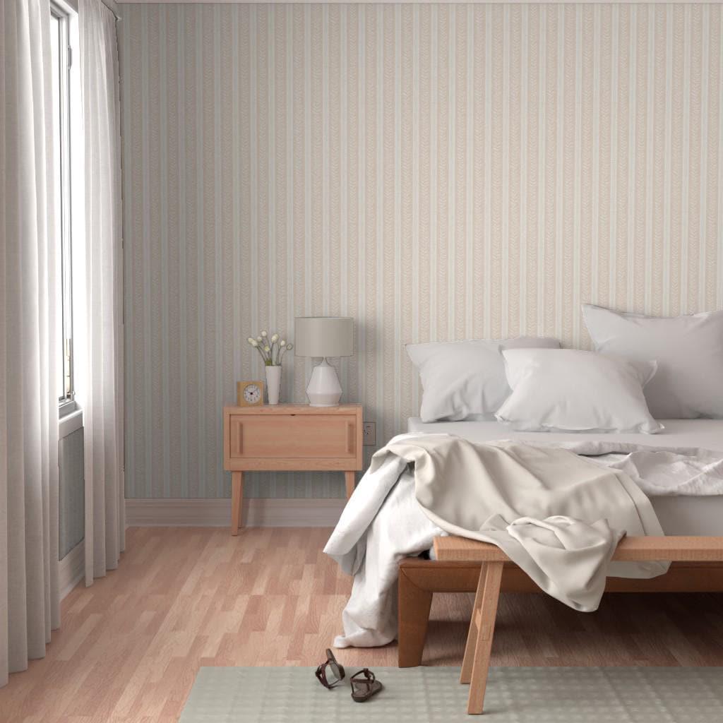 Striped Textured Wallpaper | Boho Cottagecore | Removable Peel and ...