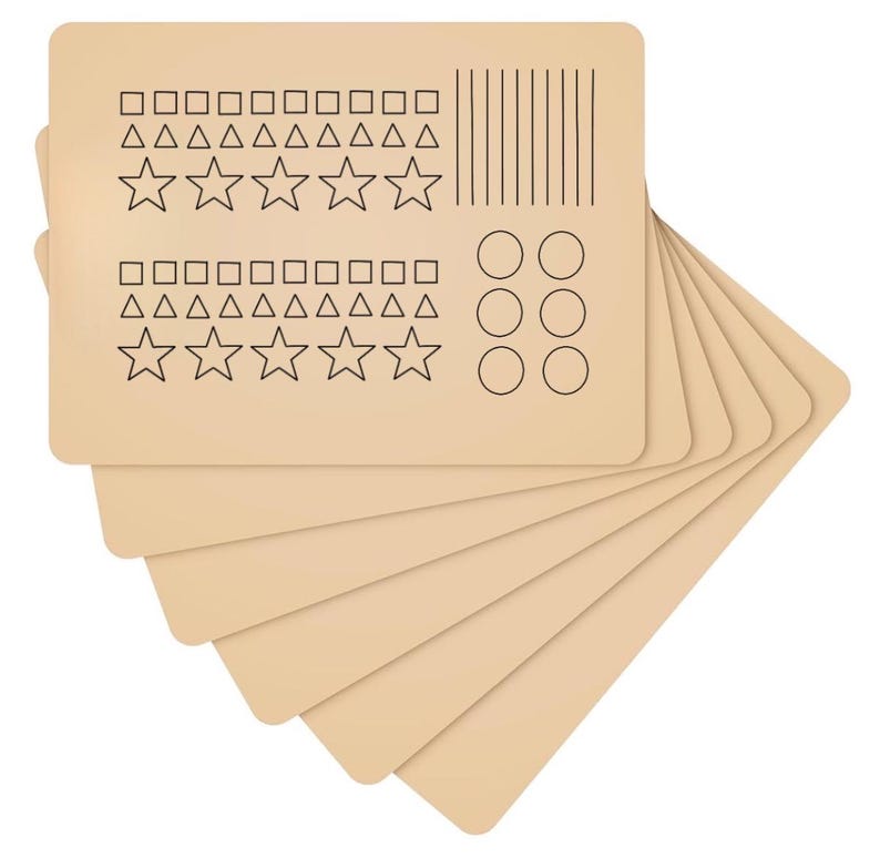 Beginner Tattoo Stencil Template - 5x7in PNG File | Easy Shape Stencil ...