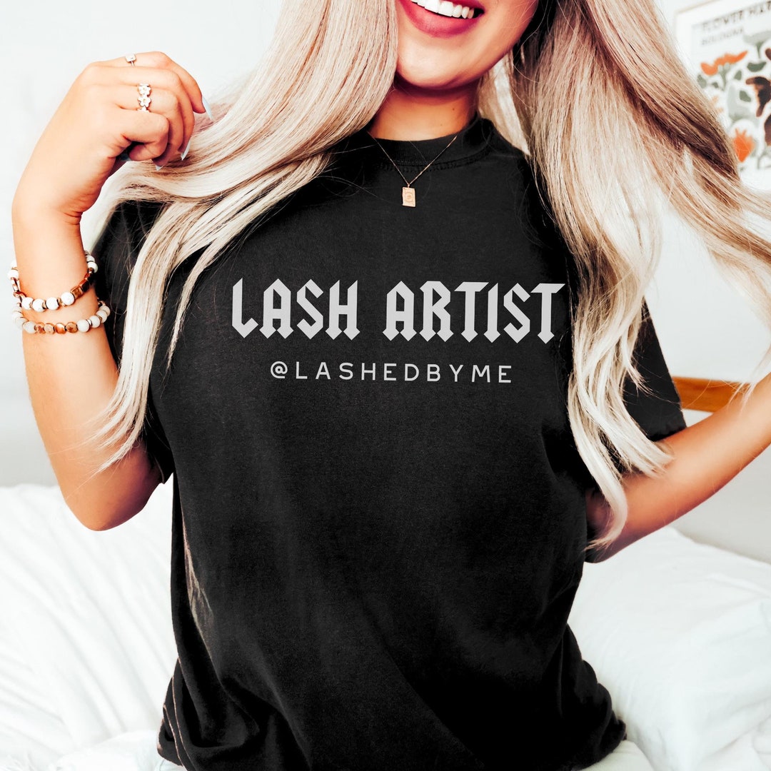 Personalized Lash Artist Shirt | Lash Artist Gift With Username | Lash ...